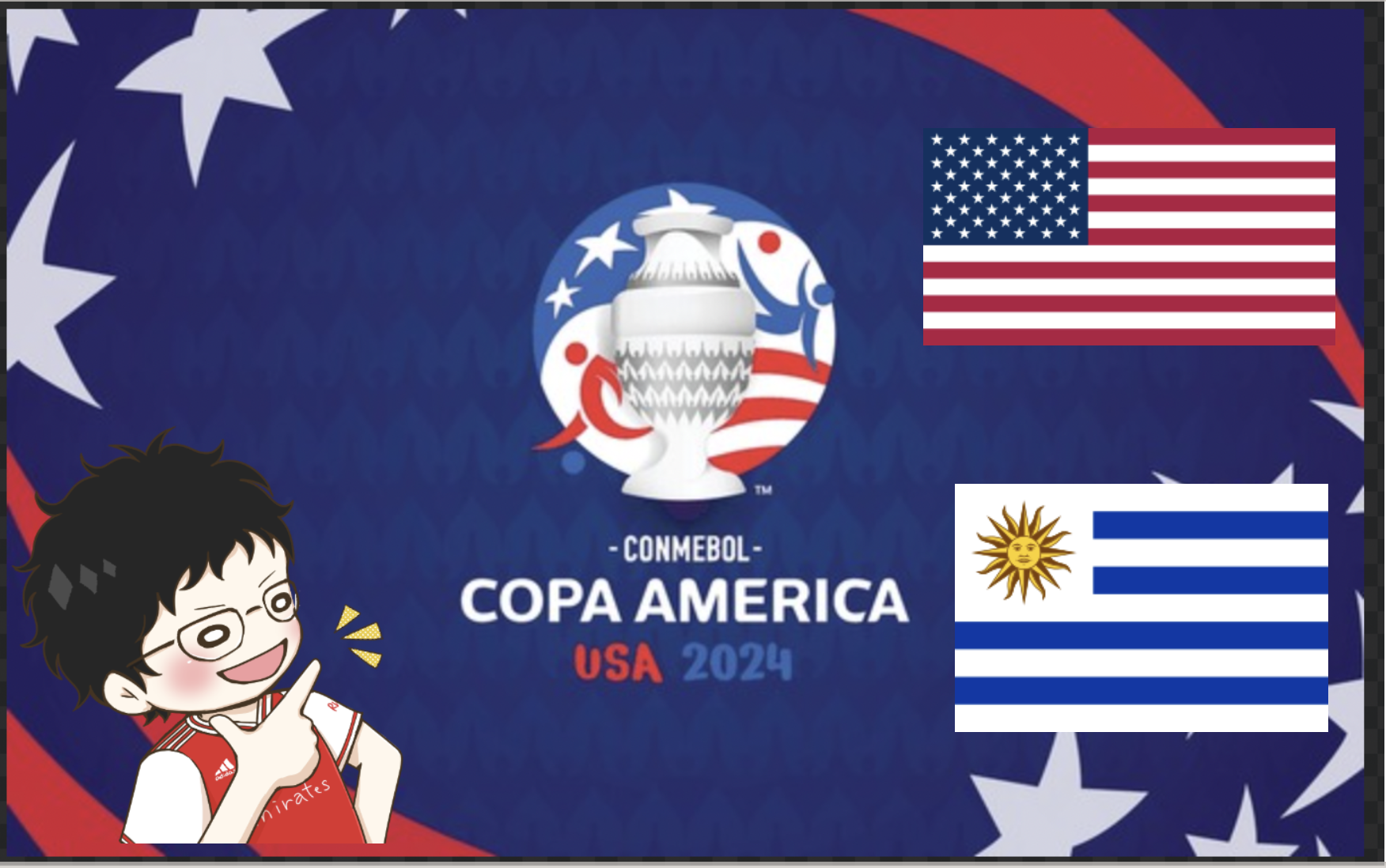 「Catch up Copa America」~2024.7.1 コパ・アメリカ 2024 グループC 第3節 アメリカ×ウルグアイ ...